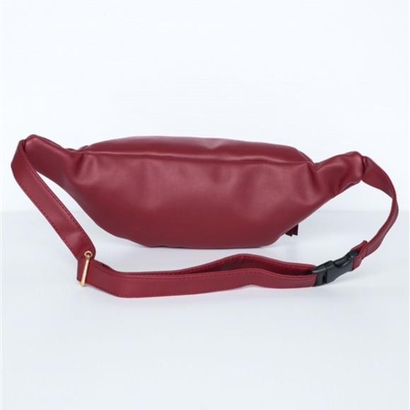 Trend Setter Diva Boutique | Bags | Red Burgundy Faux Leather Fanny ...
